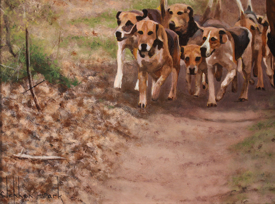 Stephen Park | Original oil painting on panel, The Hunt, Art to buy ...