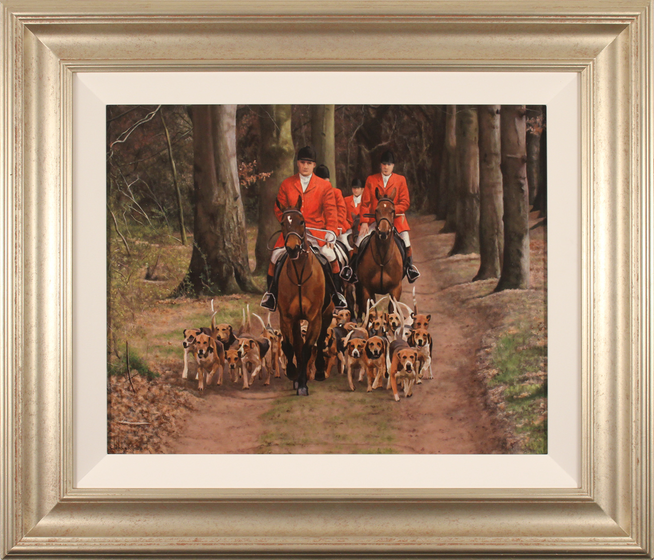 Stephen Park | Original oil painting on panel, The Hunt, Art to buy ...