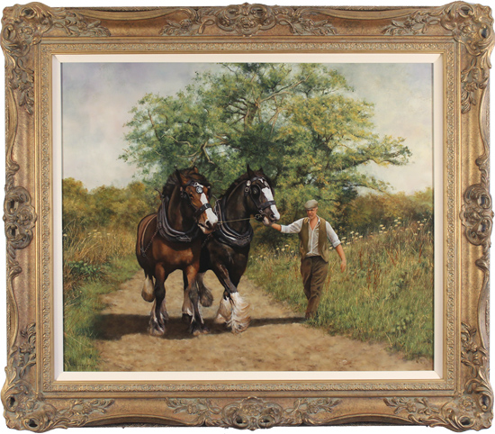 Stephen Park | Original oil painting on panel, Hard Day's Work, Art to ...