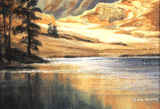 Suzie Emery | Original acrylic painting on board, Blea Tarn, Art to buy ...