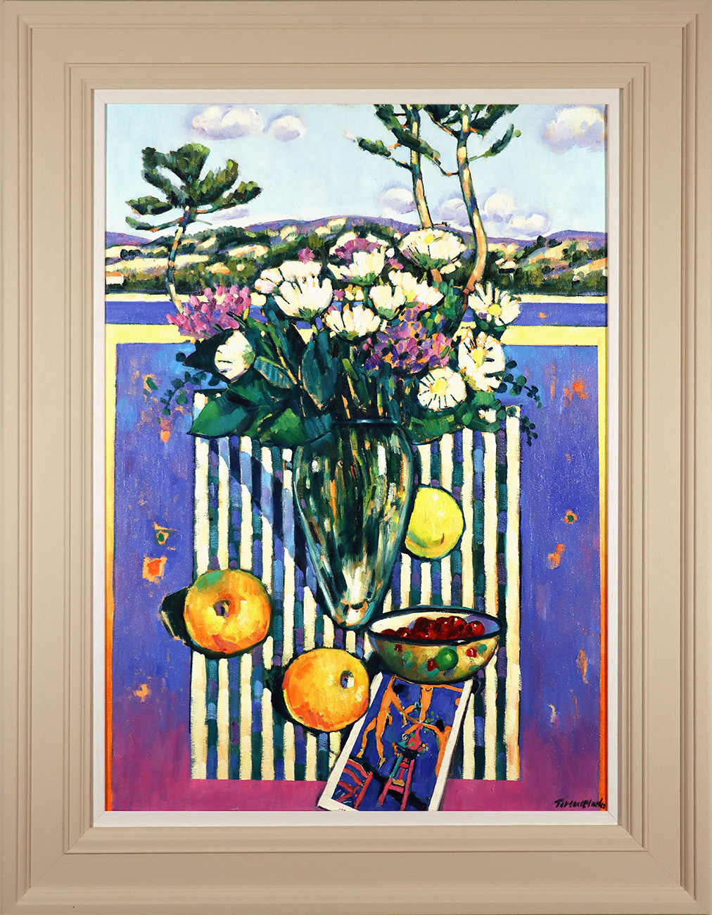 Terence Clarke | Original oil painting on canvas, Flowers in the Window ...