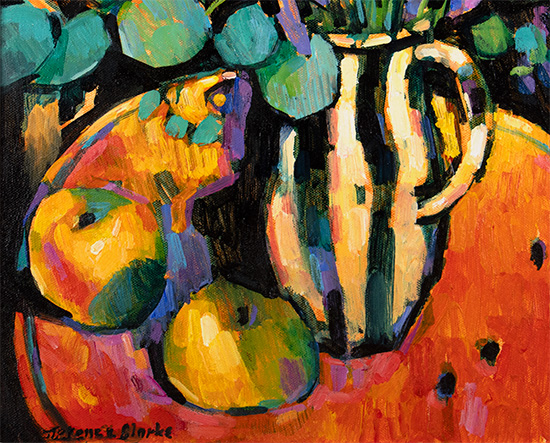 Terence Clarke | Original acrylic painting on canvas, Triteleia and ...