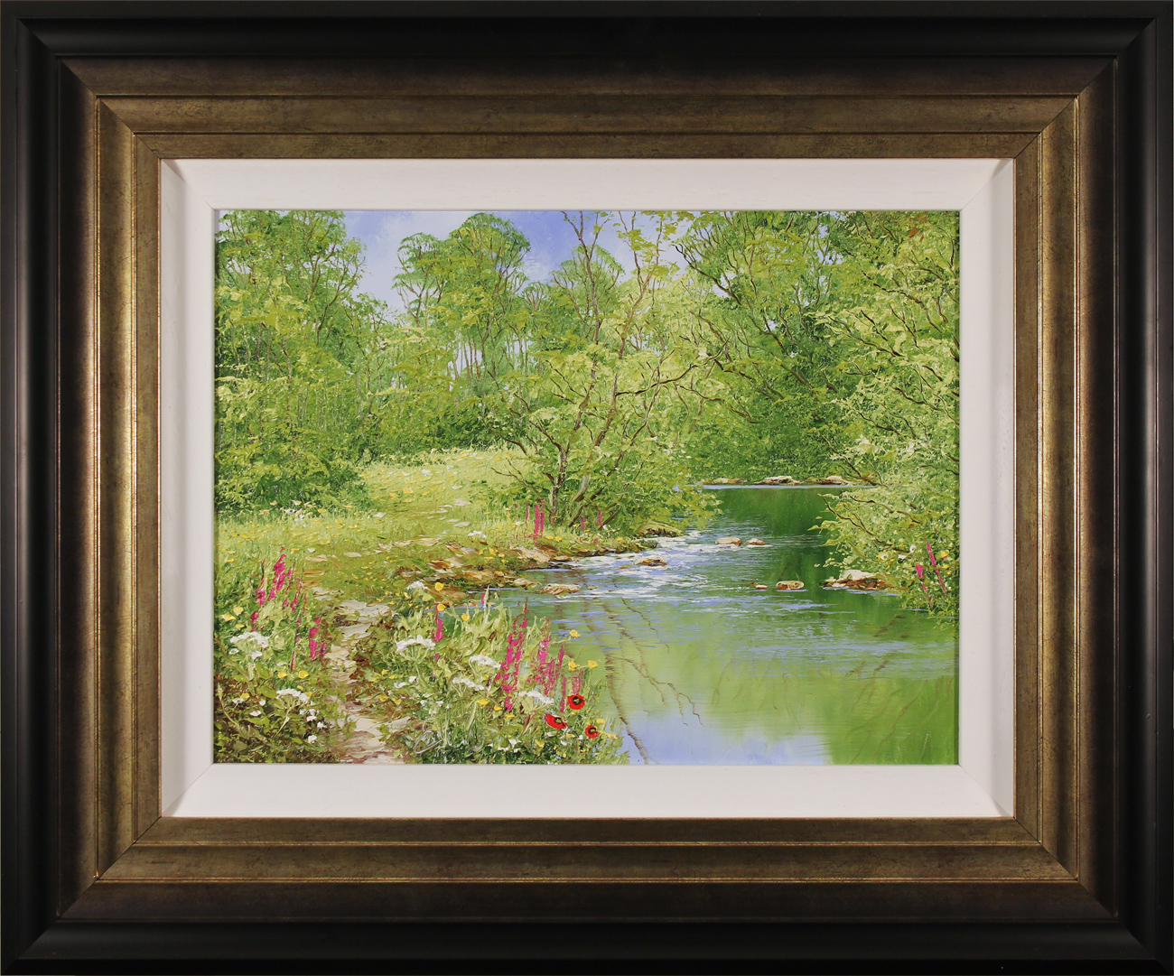 Terry Evans | Original oil painting on canvas, Spring by the Beck, Art ...