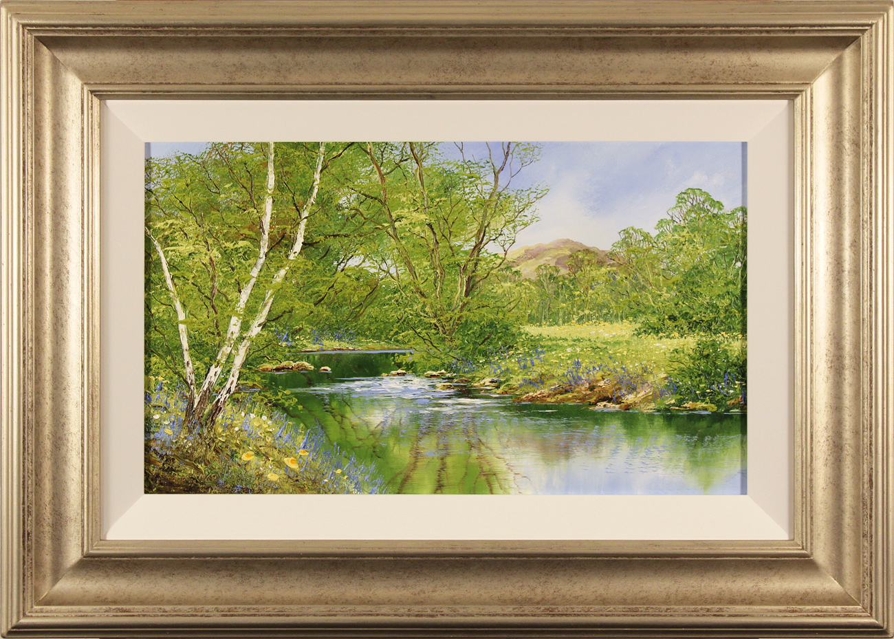 Terry Evans | Original oil painting on canvas, Spring Bluebells ...
