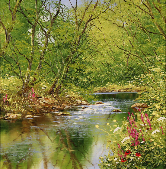 Terry Evans | Original oil painting on canvas, Beside the Beck ...