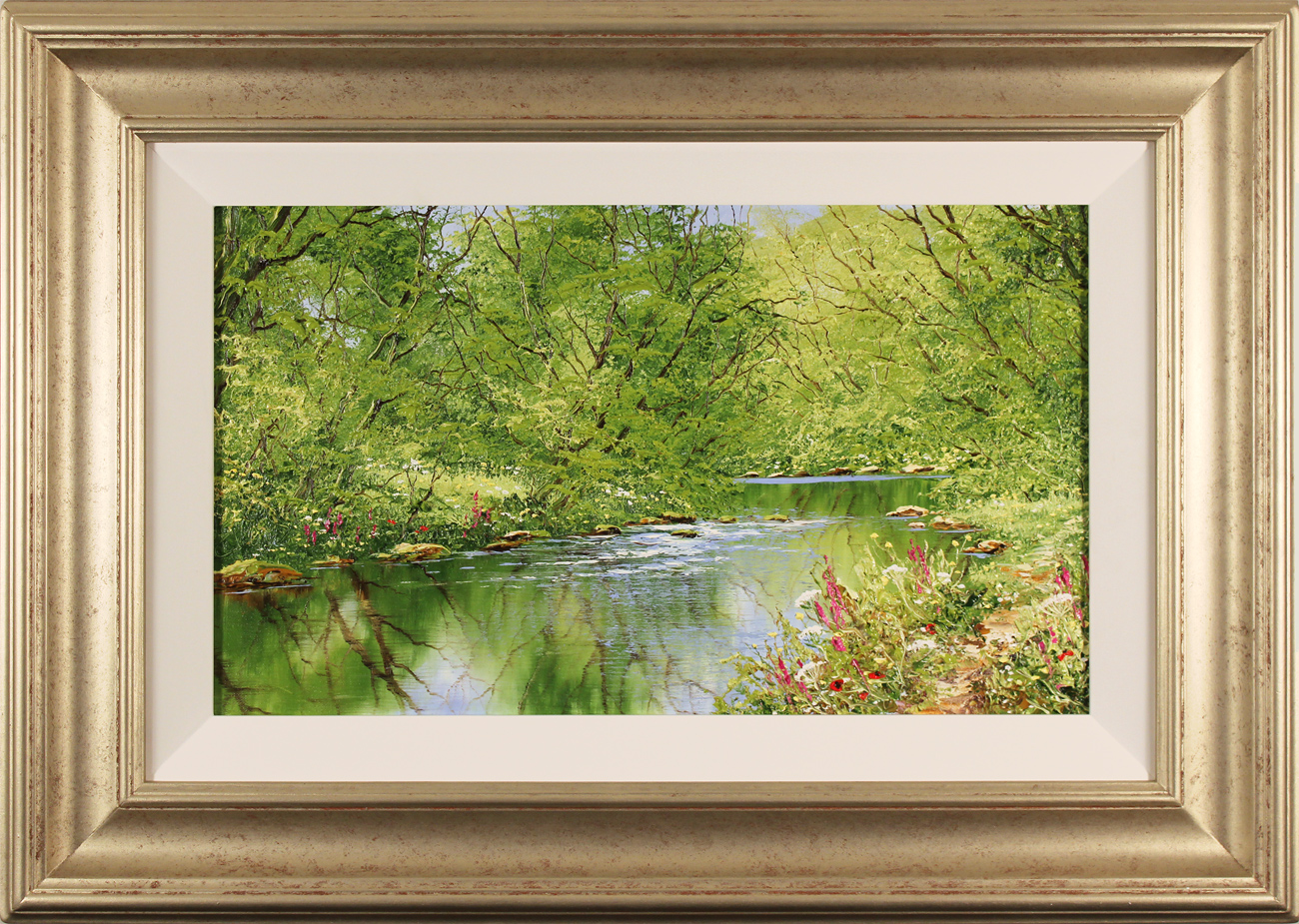Terry Evans | Original oil painting on canvas, Summer by the Beck, Art ...