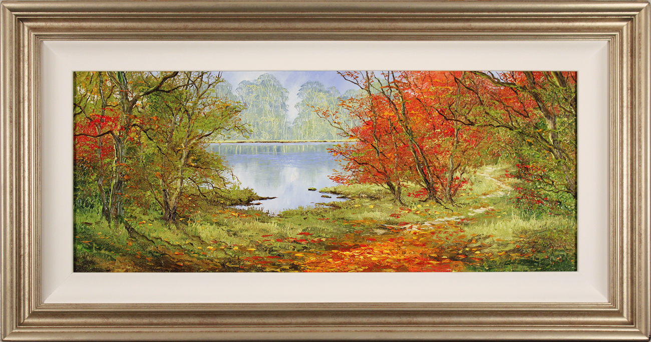 Terry Evans | Original oil painting on canvas, Autumn Wood, Yorkshire ...