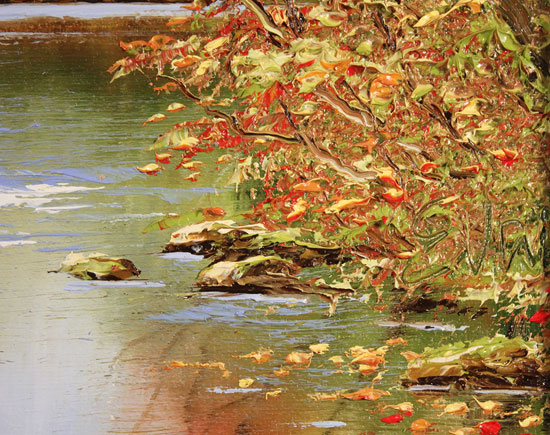 Terry Evans | Original oil painting on canvas, Autumn Wood, Art to buy ...