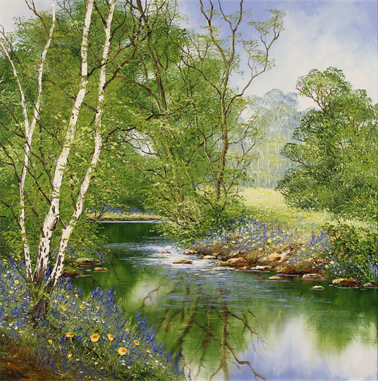 Terry Evans | Original oil painting on canvas, Yorkshire Wood, Art to ...