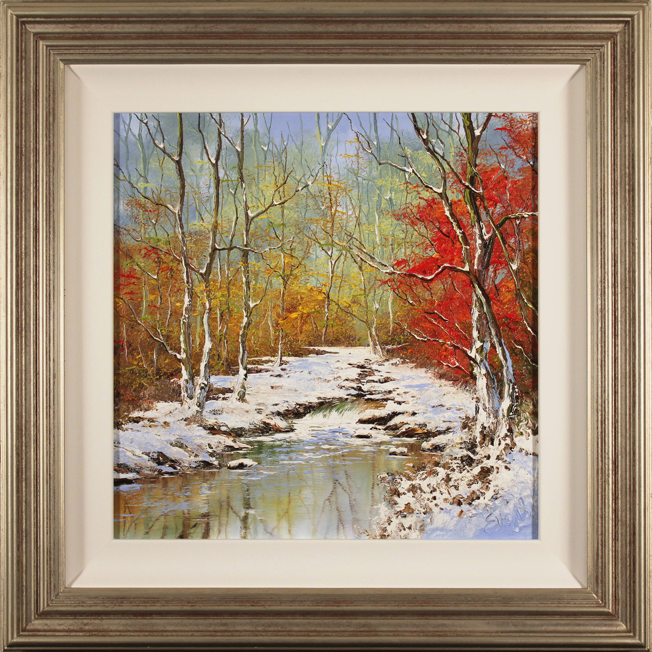 Terry Evans | Original oil painting on canvas, First Snowfall, Art to ...