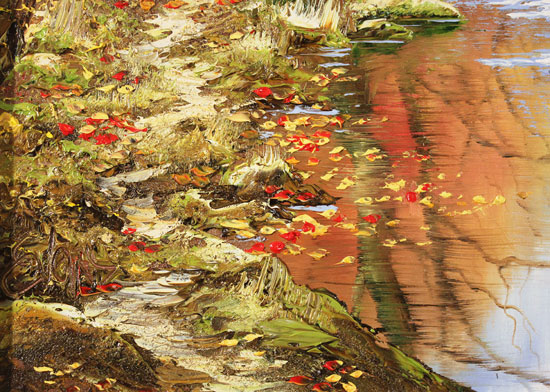 Terry Evans | Original oil painting on canvas, Autumn Trail, Art to buy ...