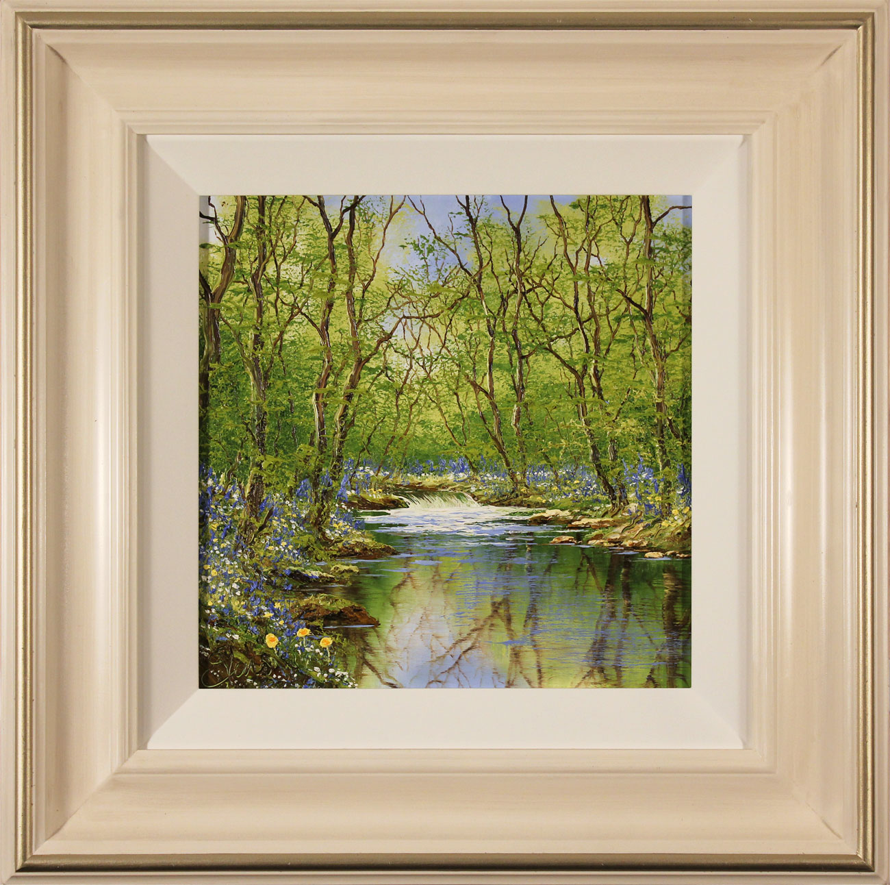 Terry Evans | Original oil painting on panel, Woodland Pool, Art to buy ...