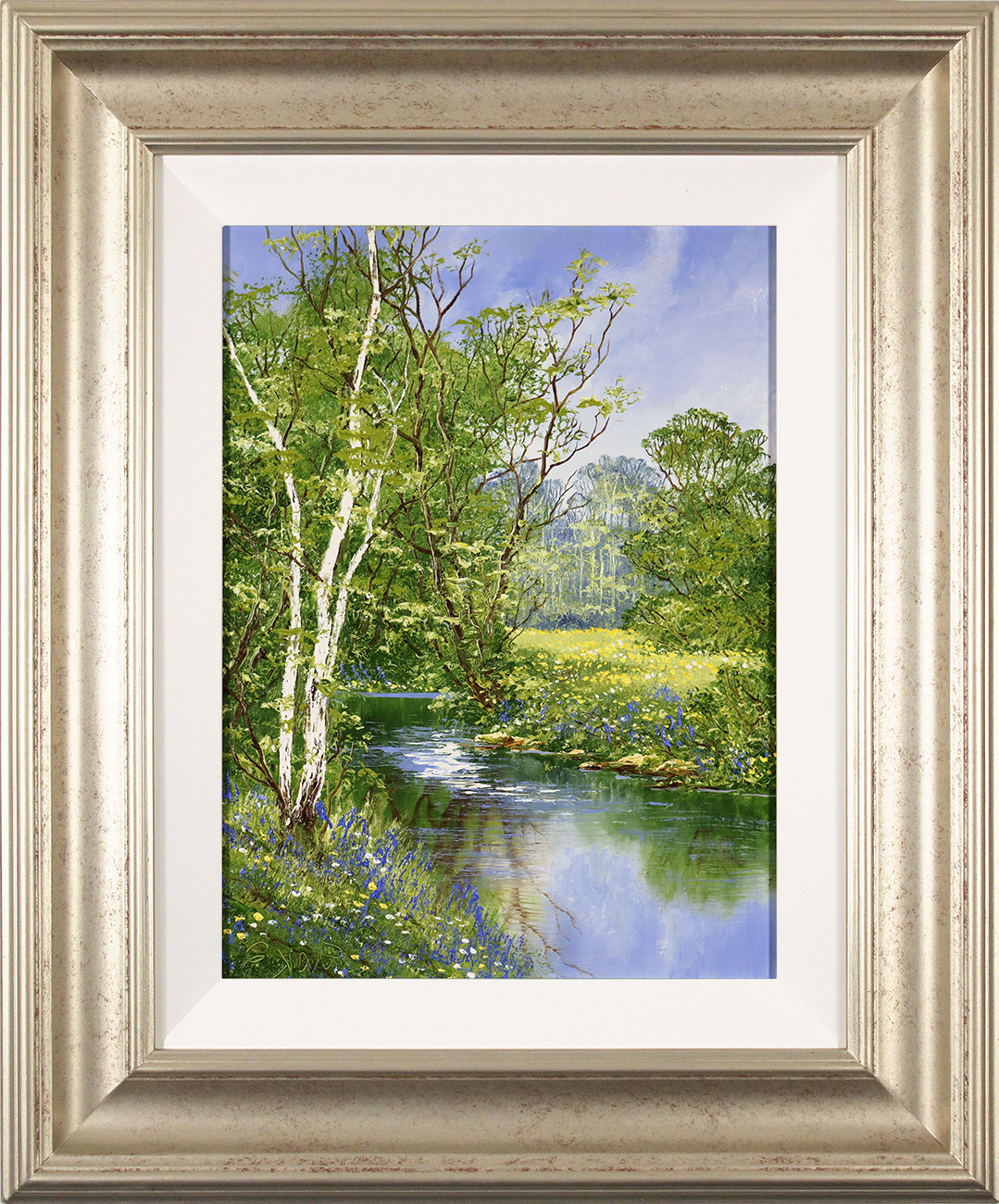 Terry Evans | Original oil painting on panel, Bluebell and Buttercup ...