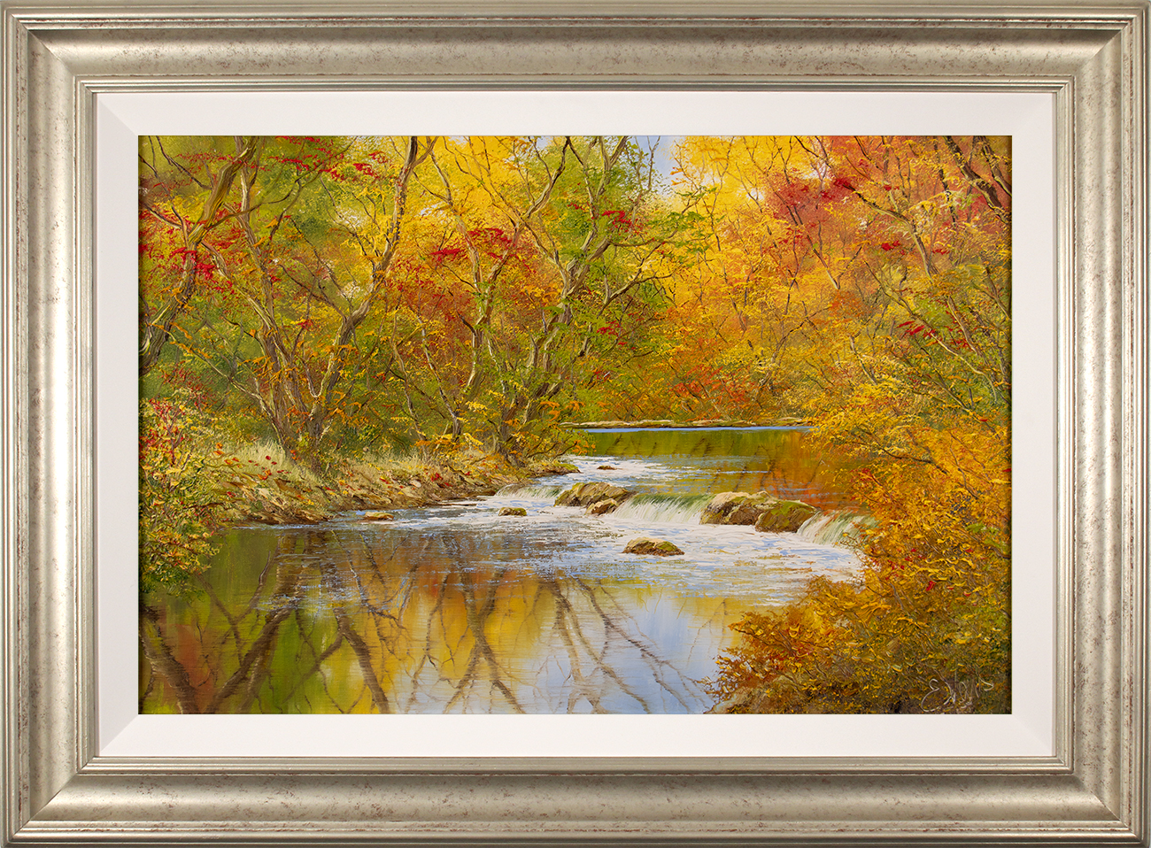 Terry Evans | Original oil painting on canvas, Autumn Reflections , Art ...