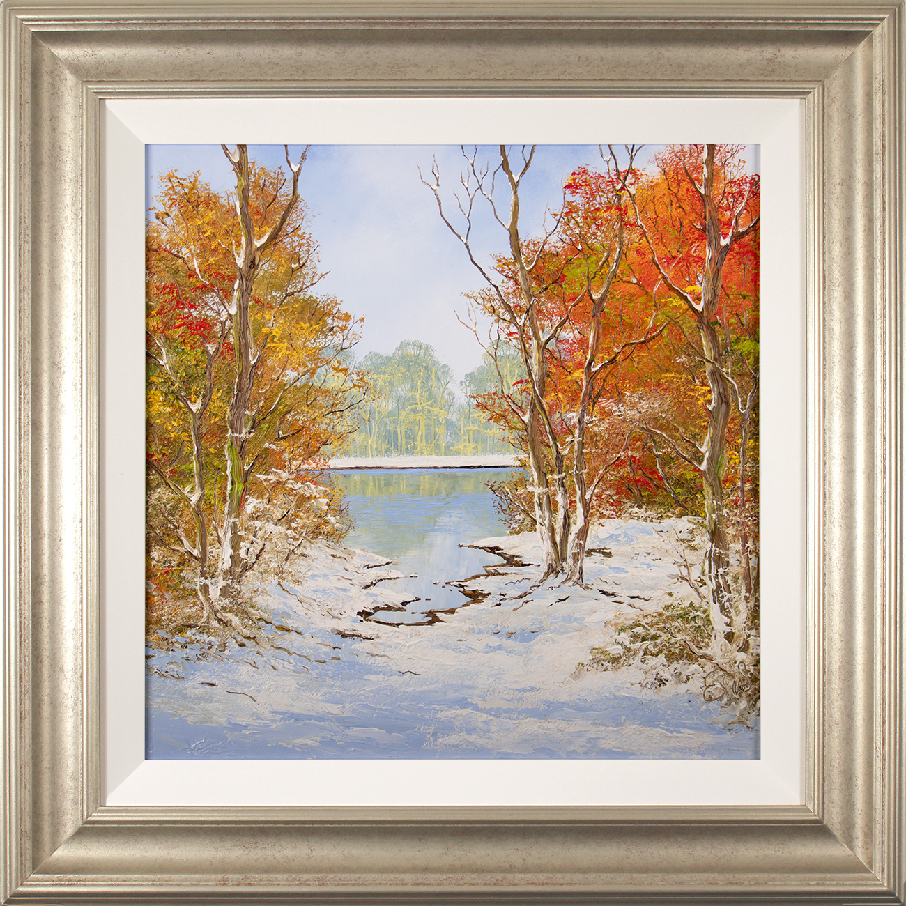 Terry Evans | Original oil painting on panel, The First Snow, Art to ...