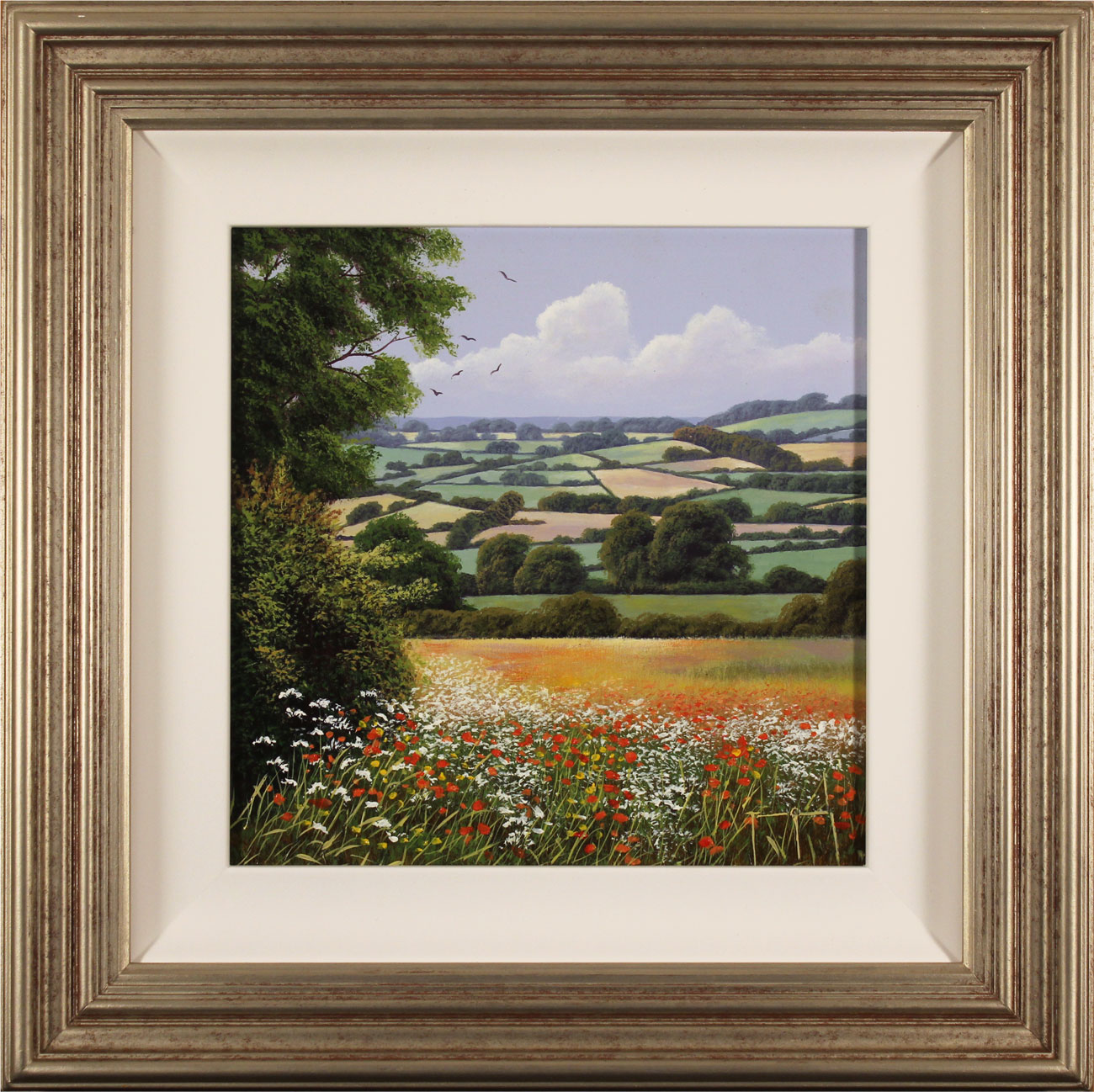 Terry Grundy | Original oil painting on panel, Patchwork of the ...