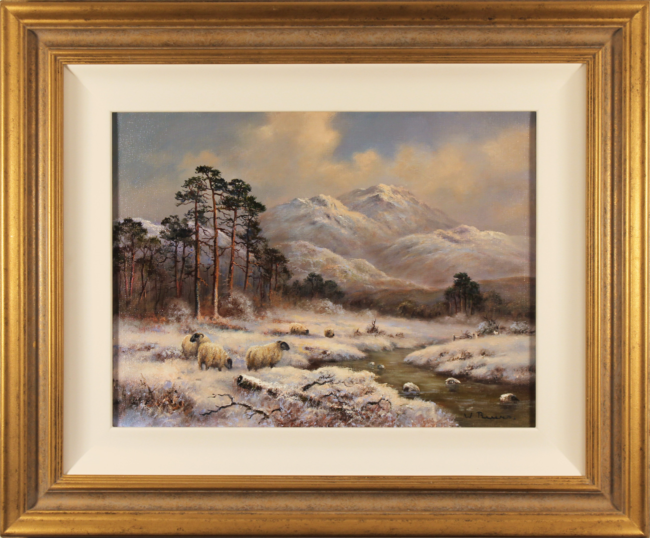 Wendy Reeves | Original oil painting on canvas, Winter in the Scottish ...