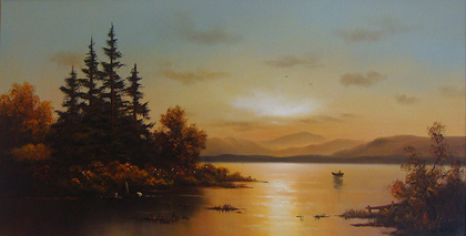 Wendy Reeves | Oil on canvas, River Scene, Art to buy online (Ref:WDR3907)